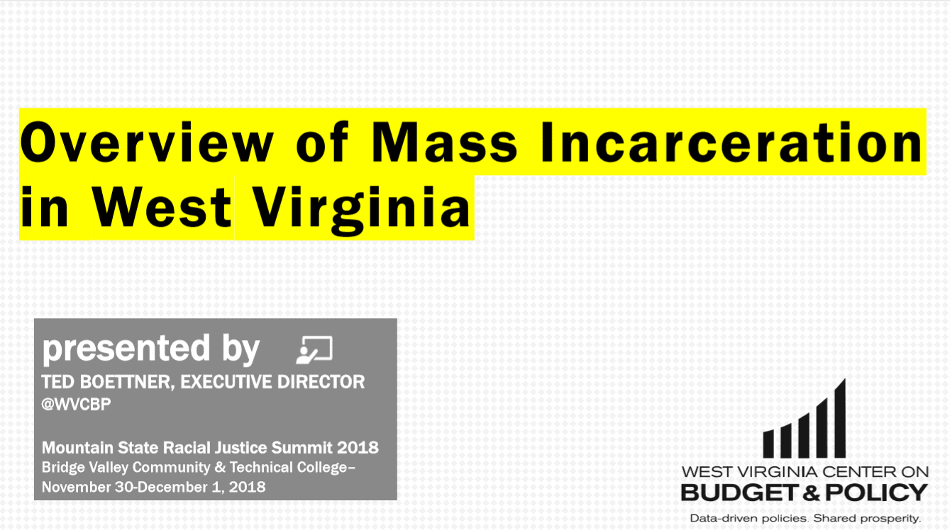 Overview of Mass Incarceration in West Virginia - West Virginia Center ...